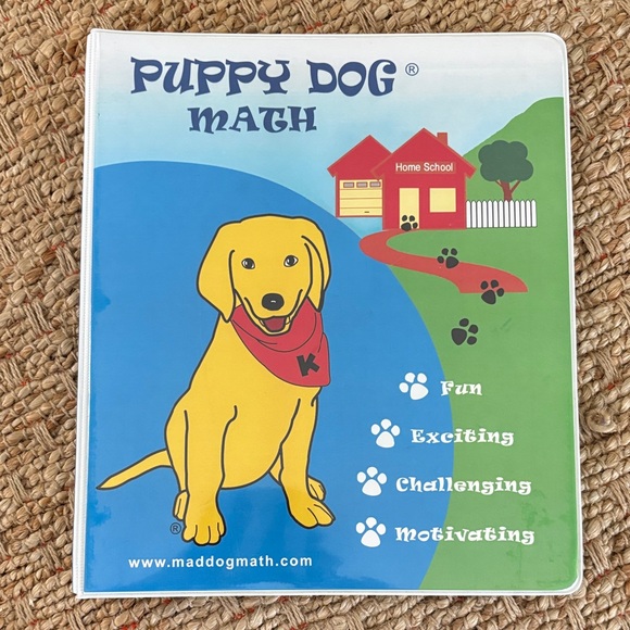 Other | Puppy Dog Math Educational Binder Yellow | Poshmark